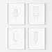 Ice Lolly Line Drawings, Popsicles Line Art, Ice Cream Wall Prints ...