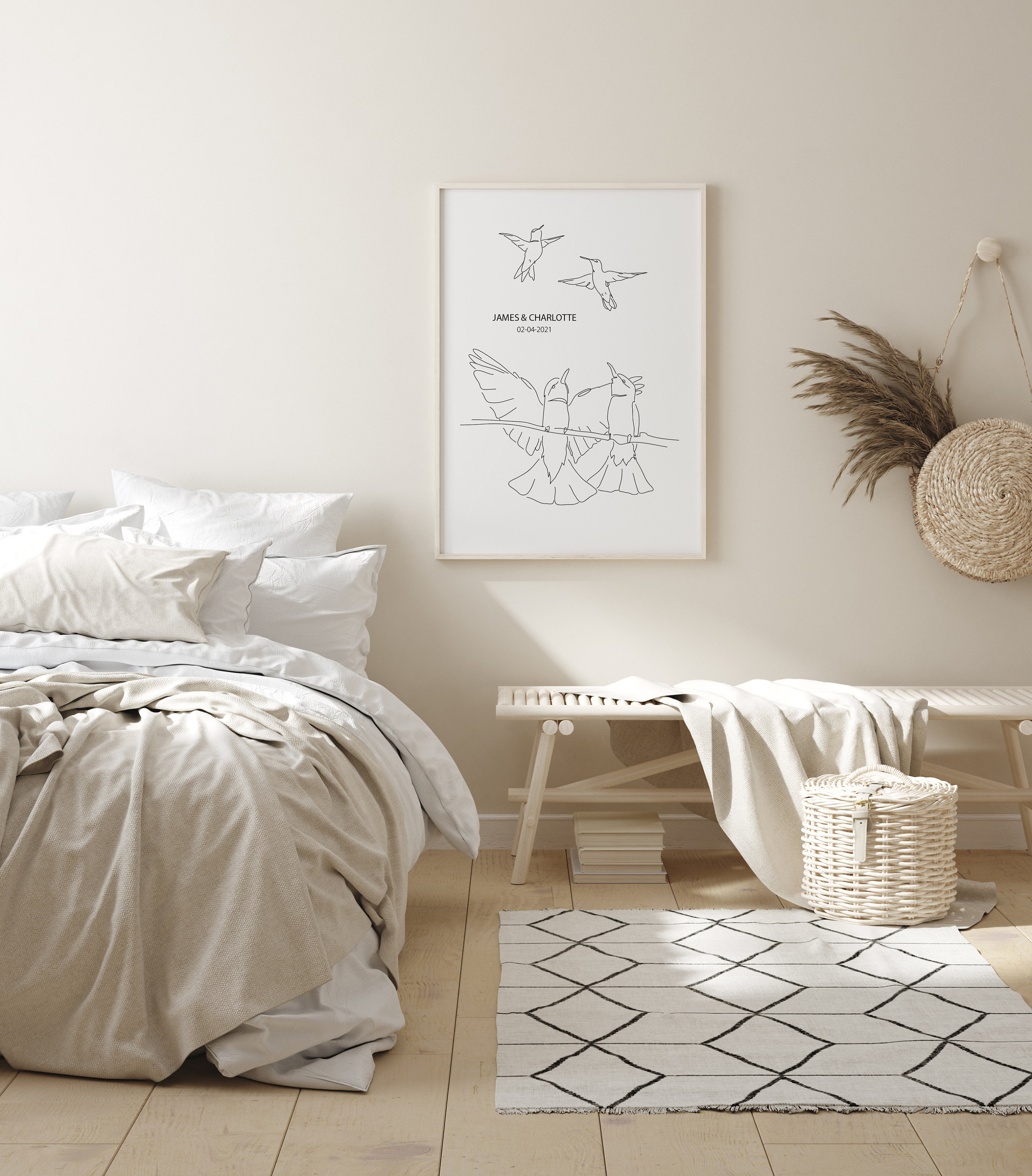Personalized Twin Poster, Twin Loss Art, Twin Miscarriage Remembrance ...