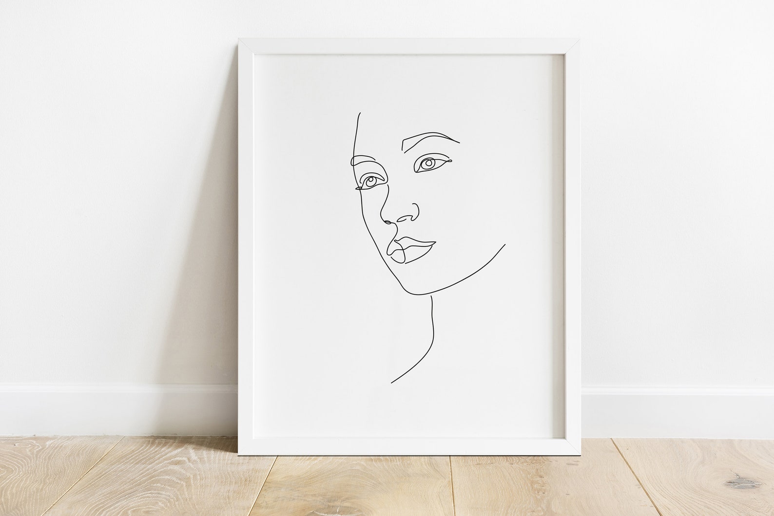 Beautiful Woman Portrait Line Drawing Female Portrait - Etsy