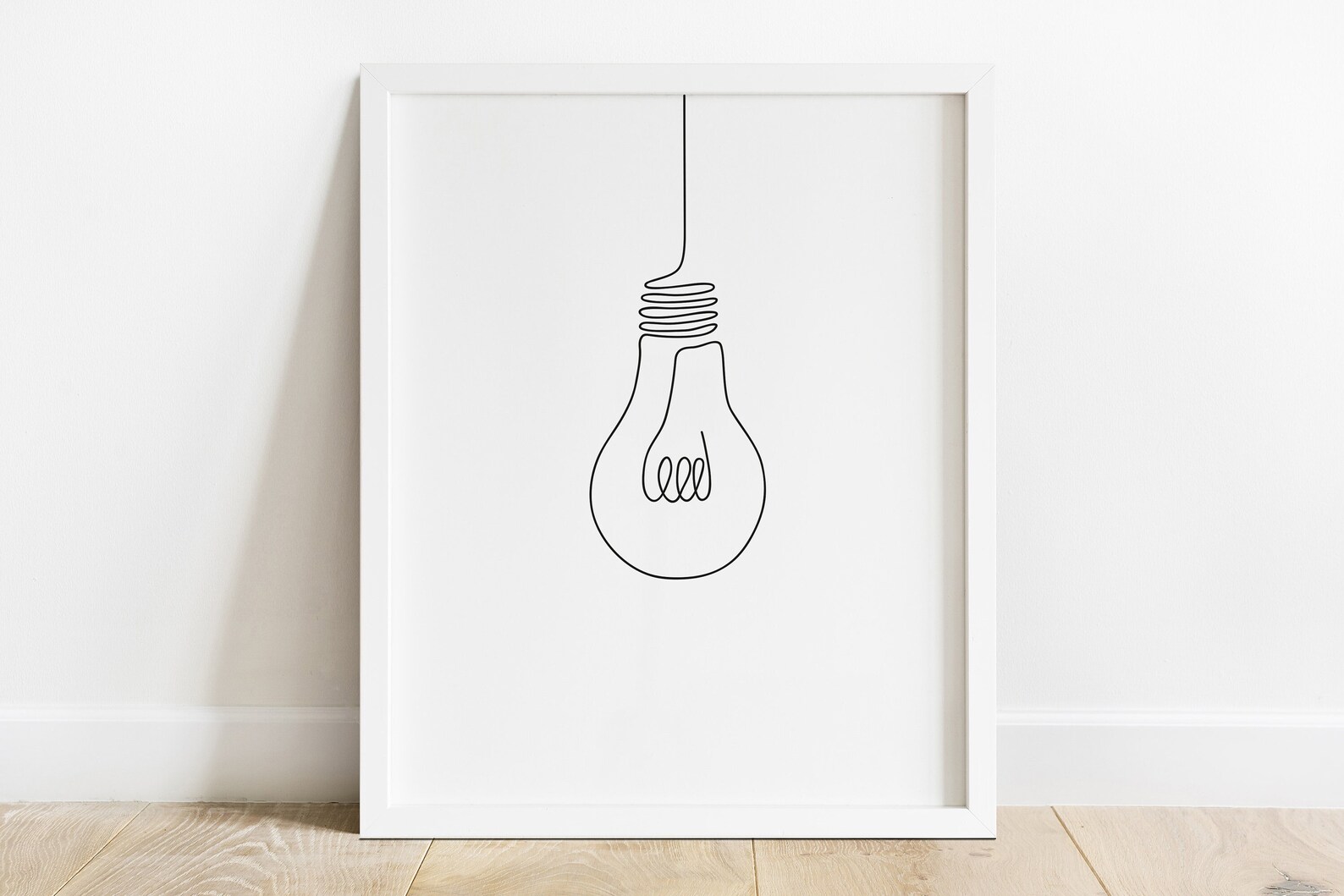 Vintage Light Bulb Line Art, Lightbulb Line Drawing, Light Bulb ...