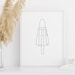 Rocket Ice Lolly Line Drawing, Popsicle Line Art, Ice Cream Wall Print ...