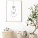 Straight Tubular Light Bulb Line Art, Lightbulb Line Drawing, Bulb ...