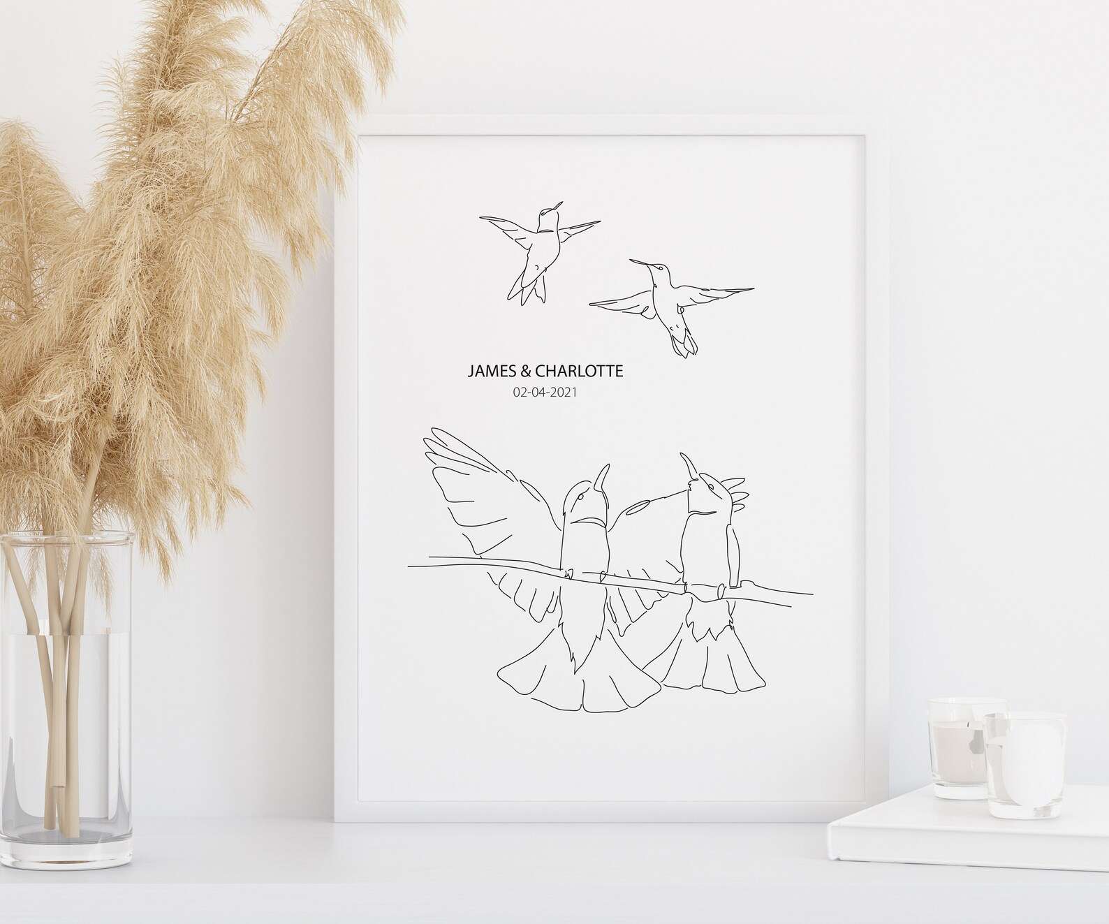 Personalized Twin Poster, Twin Loss Art, Twin Miscarriage Remembrance ...