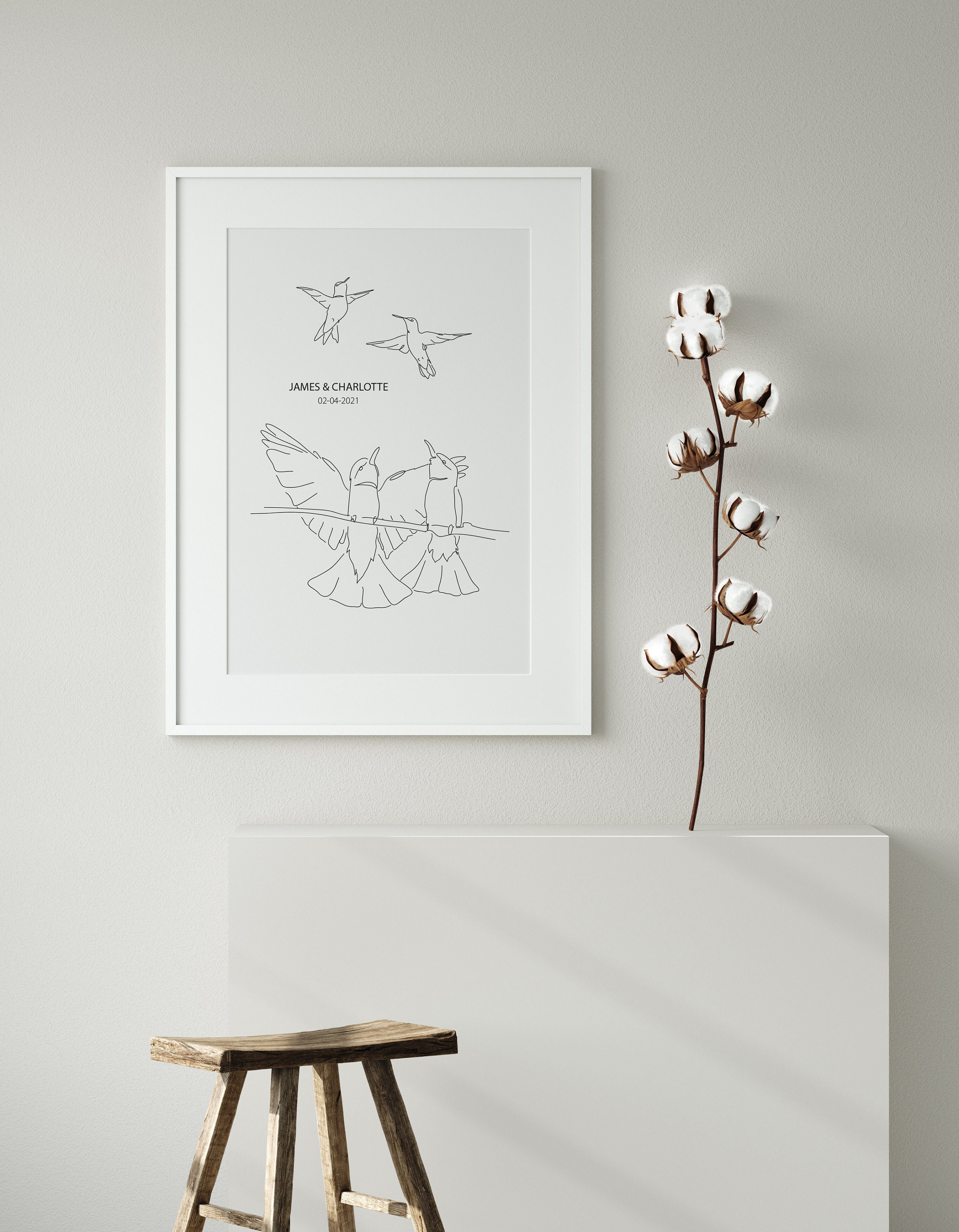 Personalized Twin Poster, Twin Loss Art, Twin Miscarriage Remembrance ...