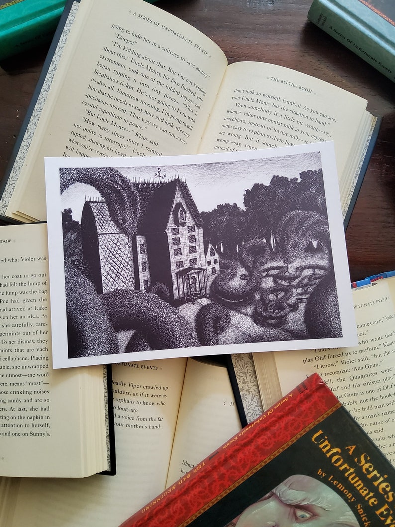 The Reptile Room ~ Uncle Monty's House (print), A Series of Unfortunate ...