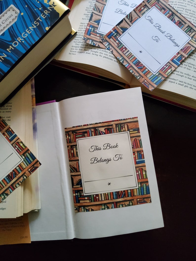 Printable Bookplate, Ex Libris, This Book Belongs To, Bookplates ...