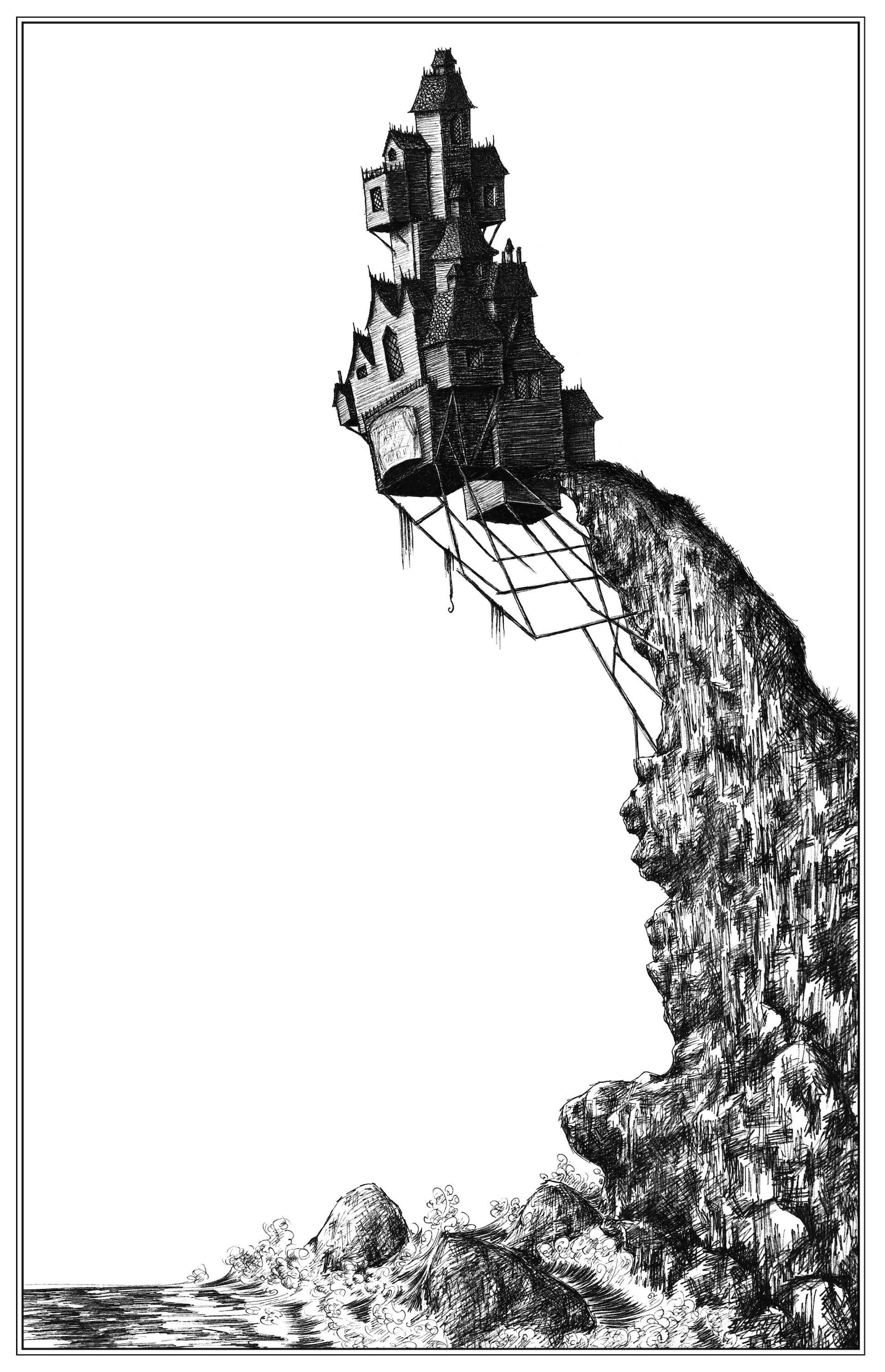 The Wide Window ~ Aunt Josephine's House Print, A Series of Unfortunate ...