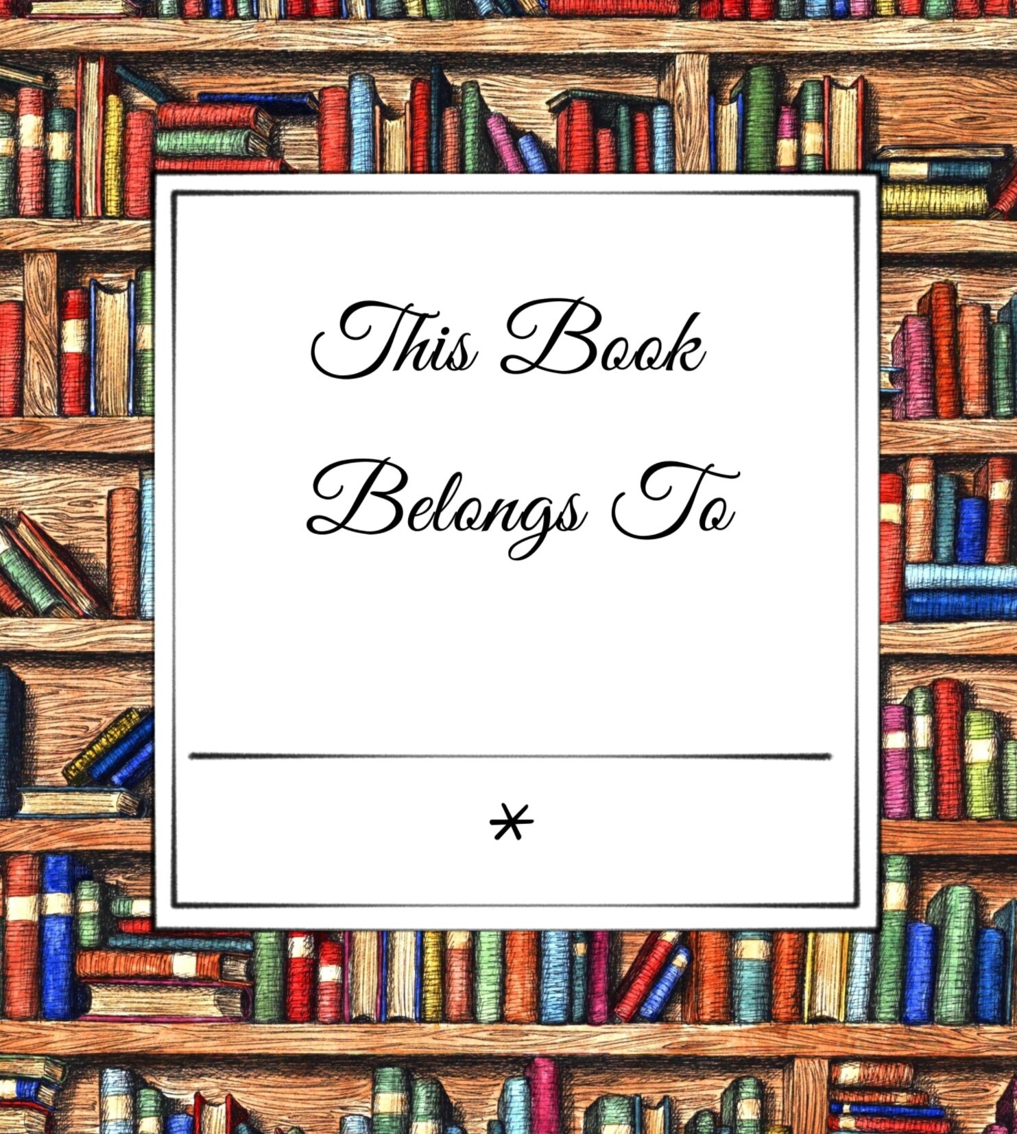 Printable Bookplate, Ex Libris, This Book Belongs To, Bookplates ...