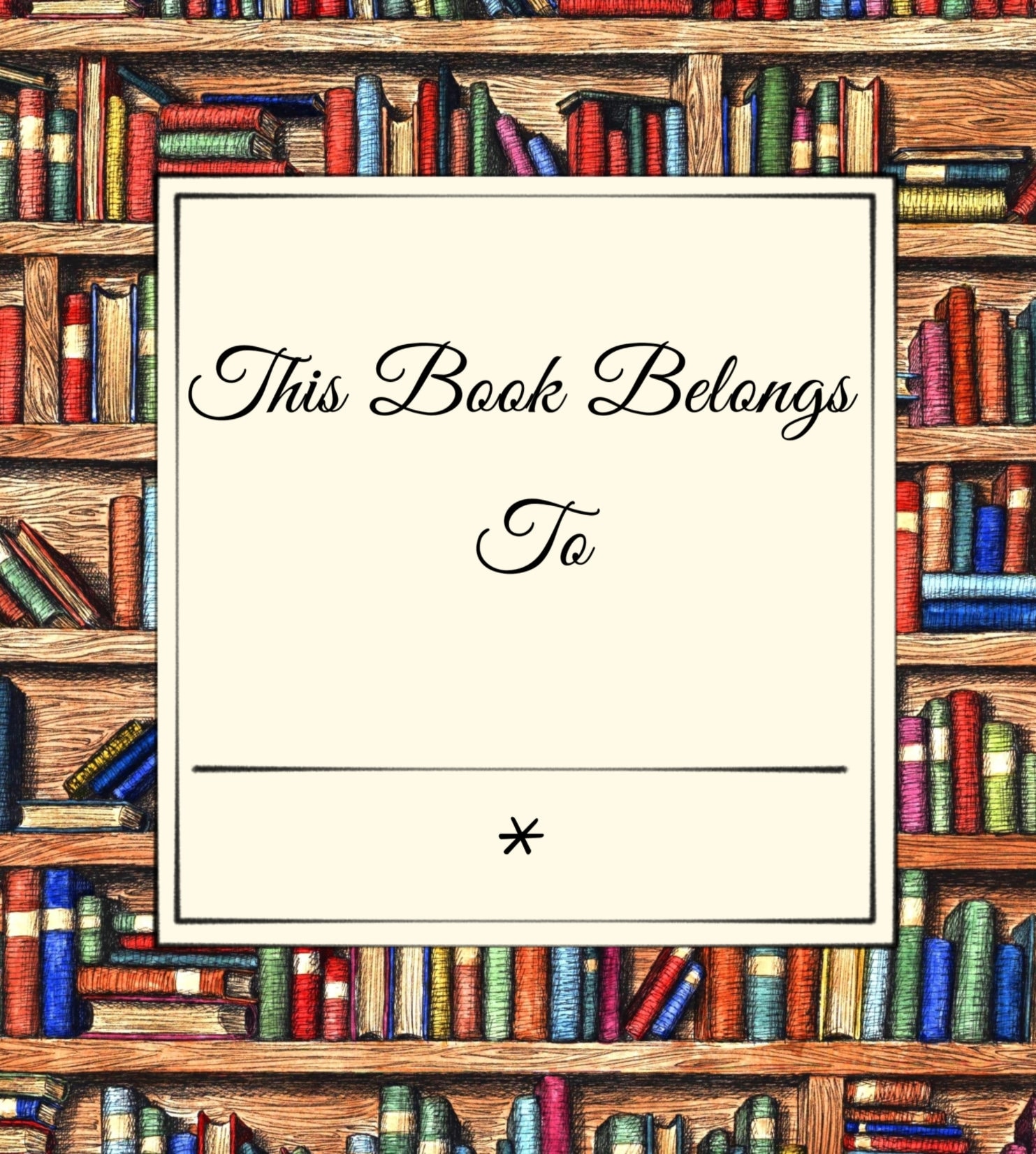 Printable Bookplate, Ex Libris, This Book Belongs To, Bookplates ...