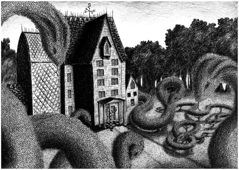 The Reptile Room ~ Uncle Monty's House (print), A Series of Unfortunate ...