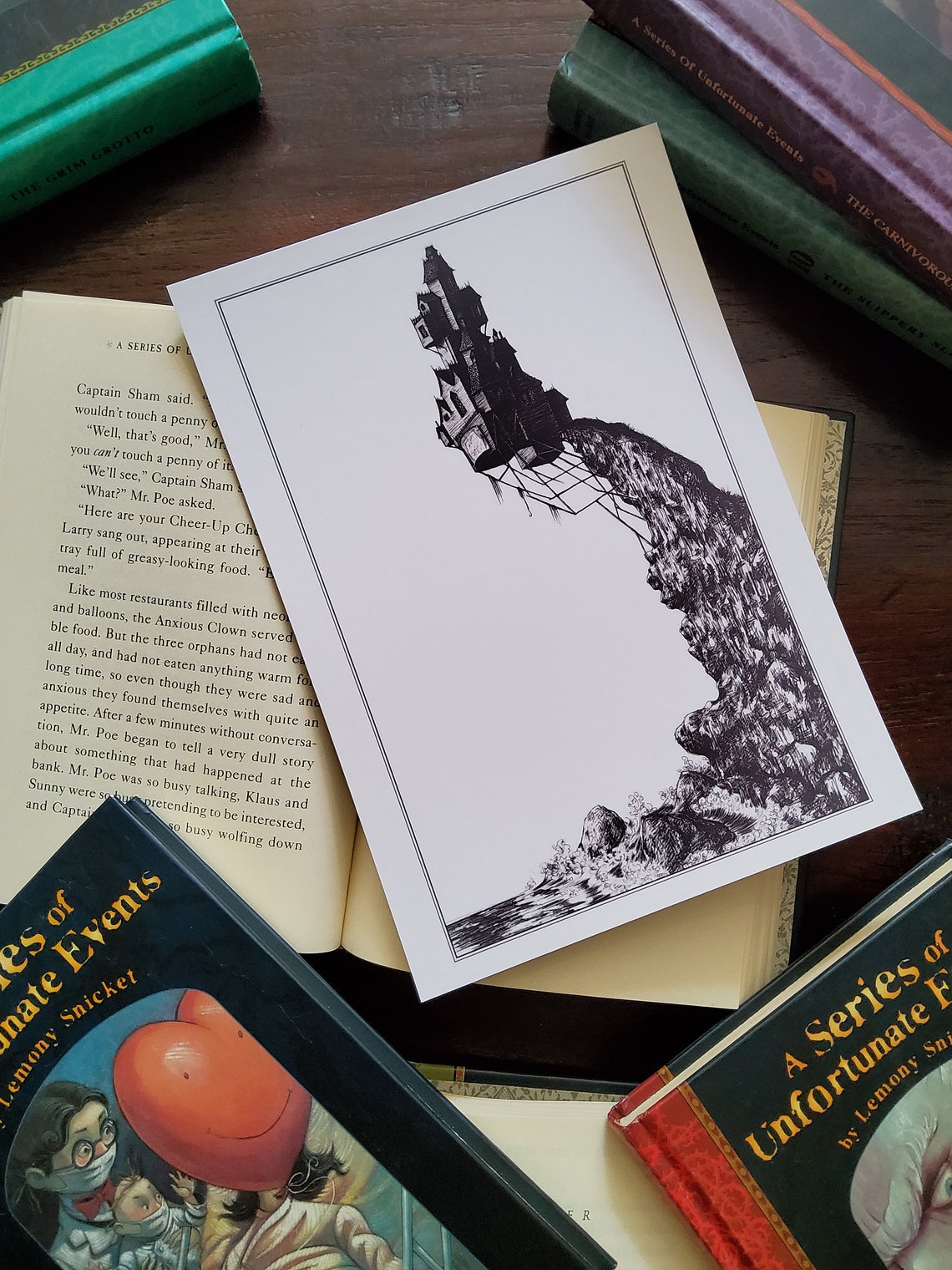 The Wide Window ~ Aunt Josephine's House Print, A Series of Unfortunate ...