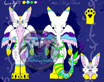 Furry Reference Sheet - Etsy