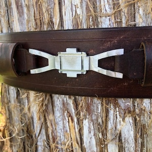 Obi-wan Kenobi Jedi Belt | Full Grain Leather | Star Wars Cosplay Belt ...