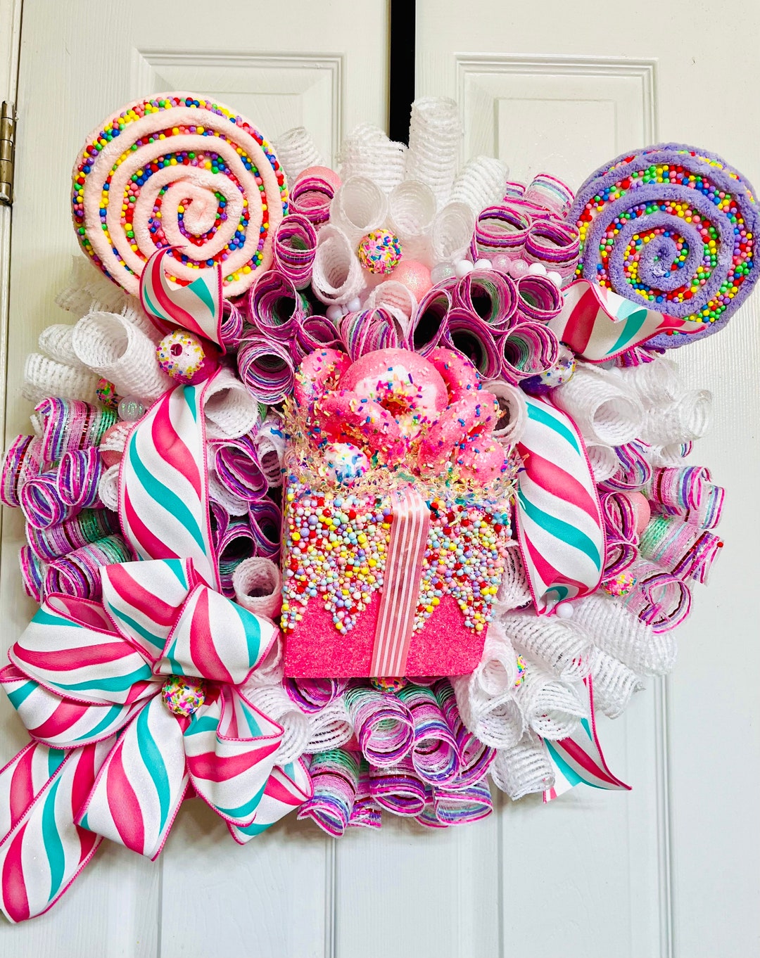 Pastel Delight Present Wreath. - Etsy