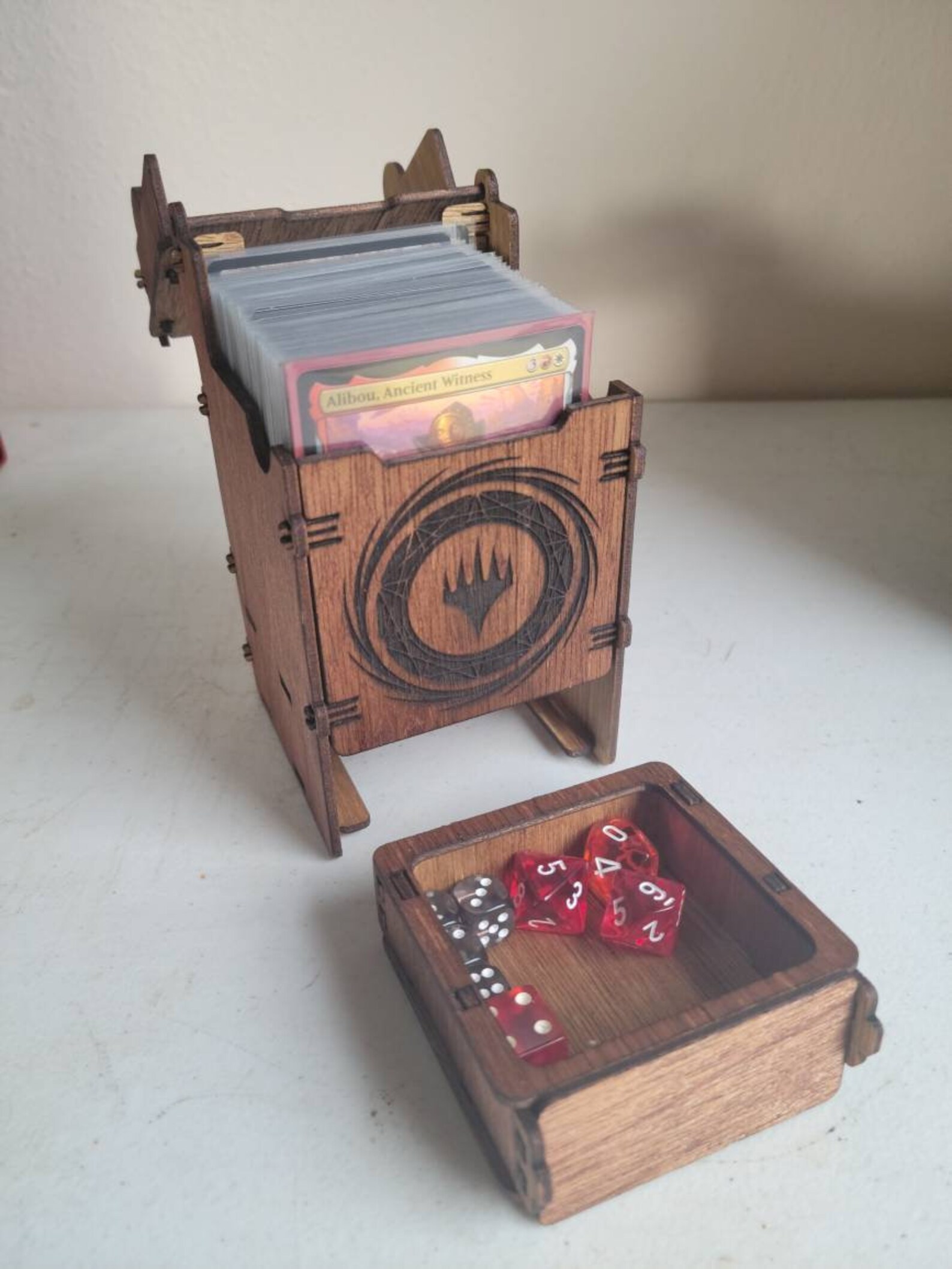 MTG Commander Deckbox With Dice Drawer - Etsy