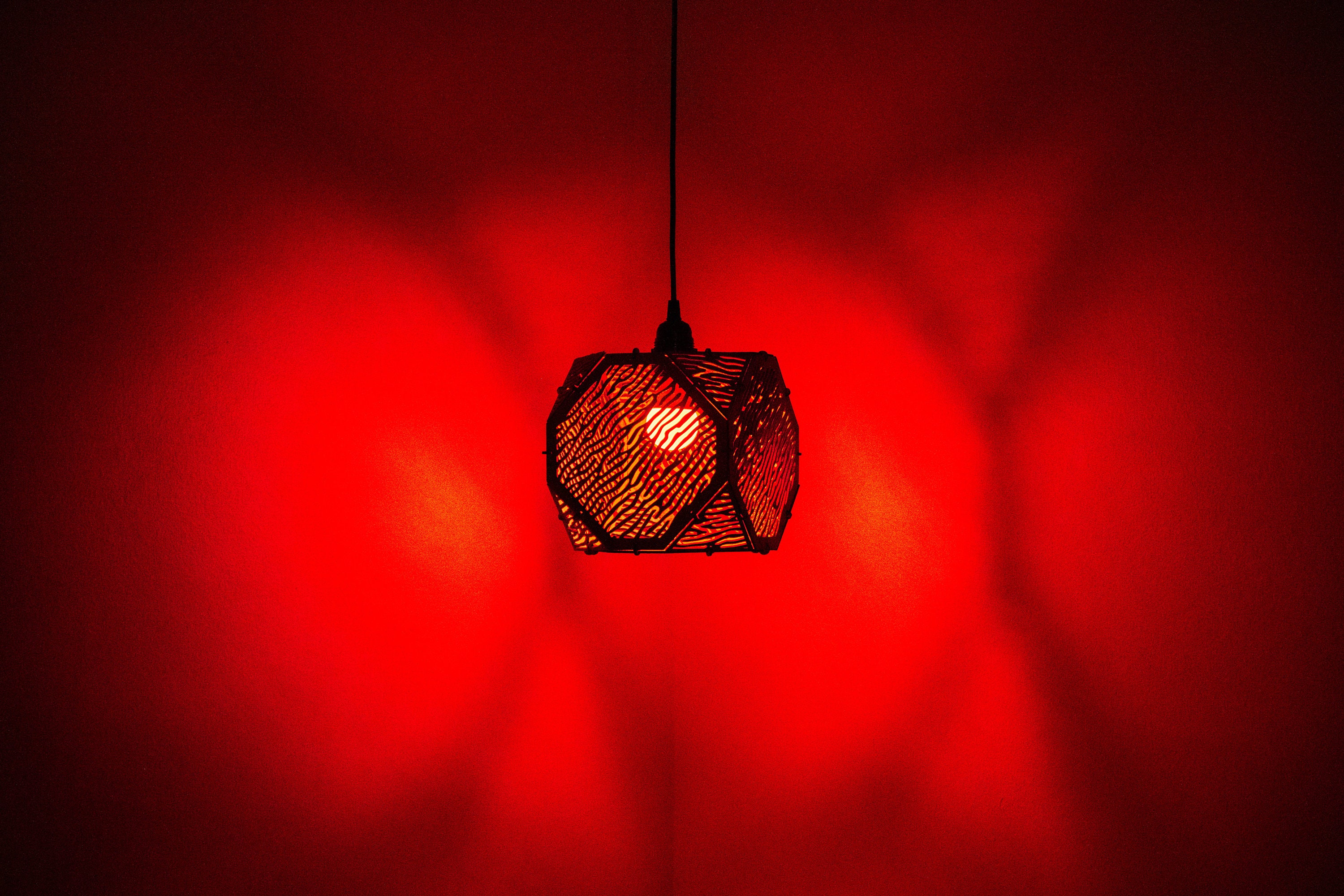 Laser Wood Cut Lantern / Lamp With Color Changing LED - Etsy