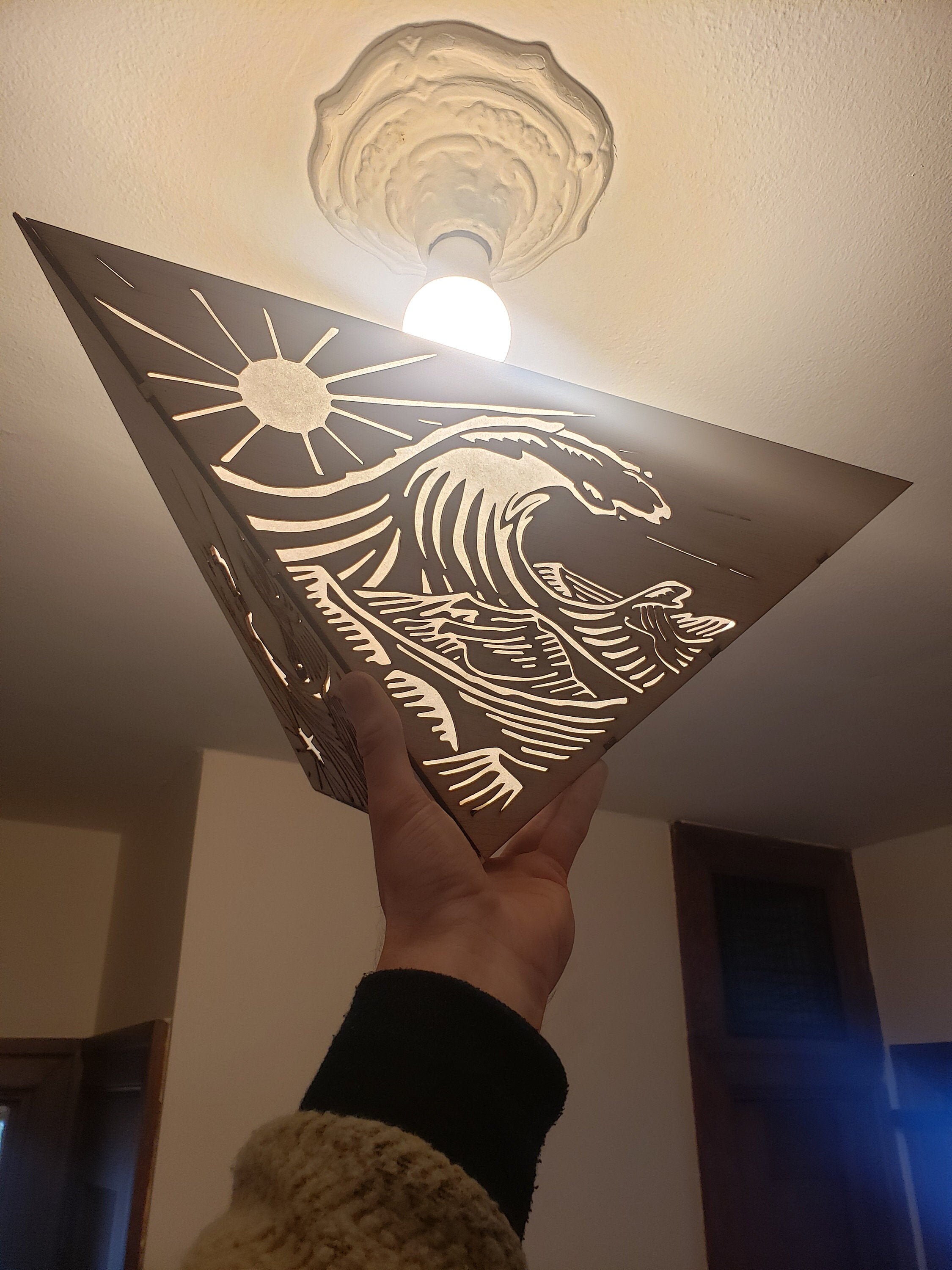 Pyramid Ceiling Light Shade | Etsy