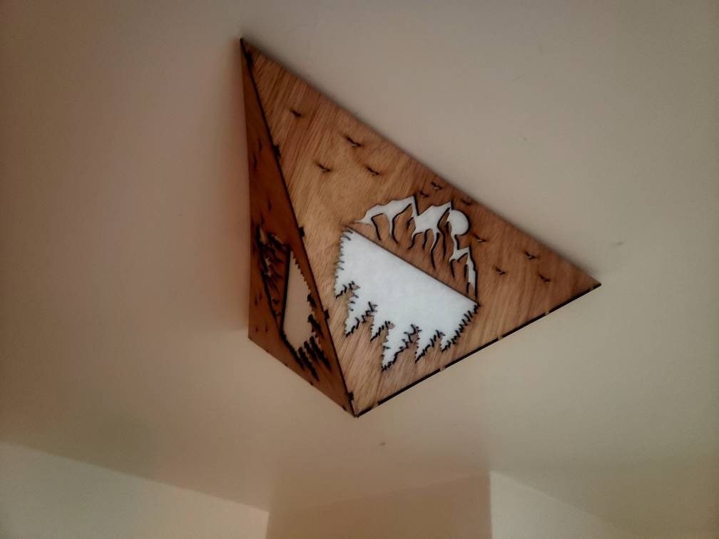 Pyramid Ceiling Light Shade | Etsy