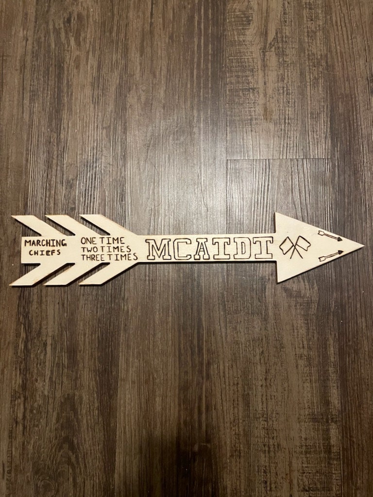 Florida State Marching Chiefs Arrow - Etsy