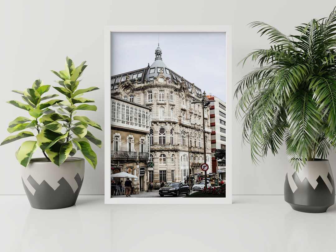 Rainy Vigo Spain Print – Spanish Architecture Portrait Wall Art - Etsy