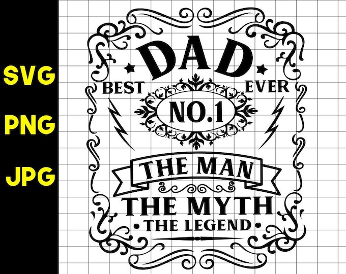 Fathers Day Svg Dad the Man the Myth the Legend Svg Dad Svg - Etsy