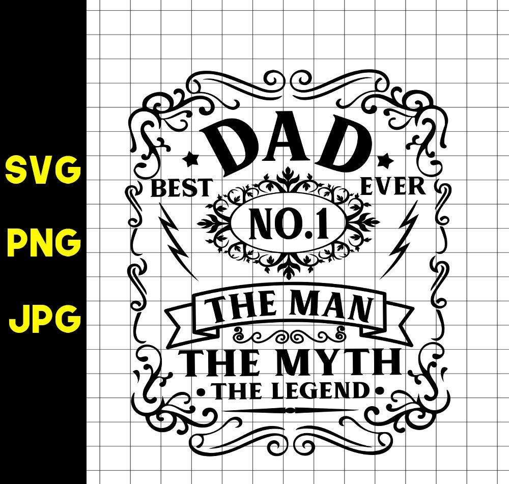 Fathers Day Svg Dad the Man the Myth the Legend Svg Dad Svg - Etsy