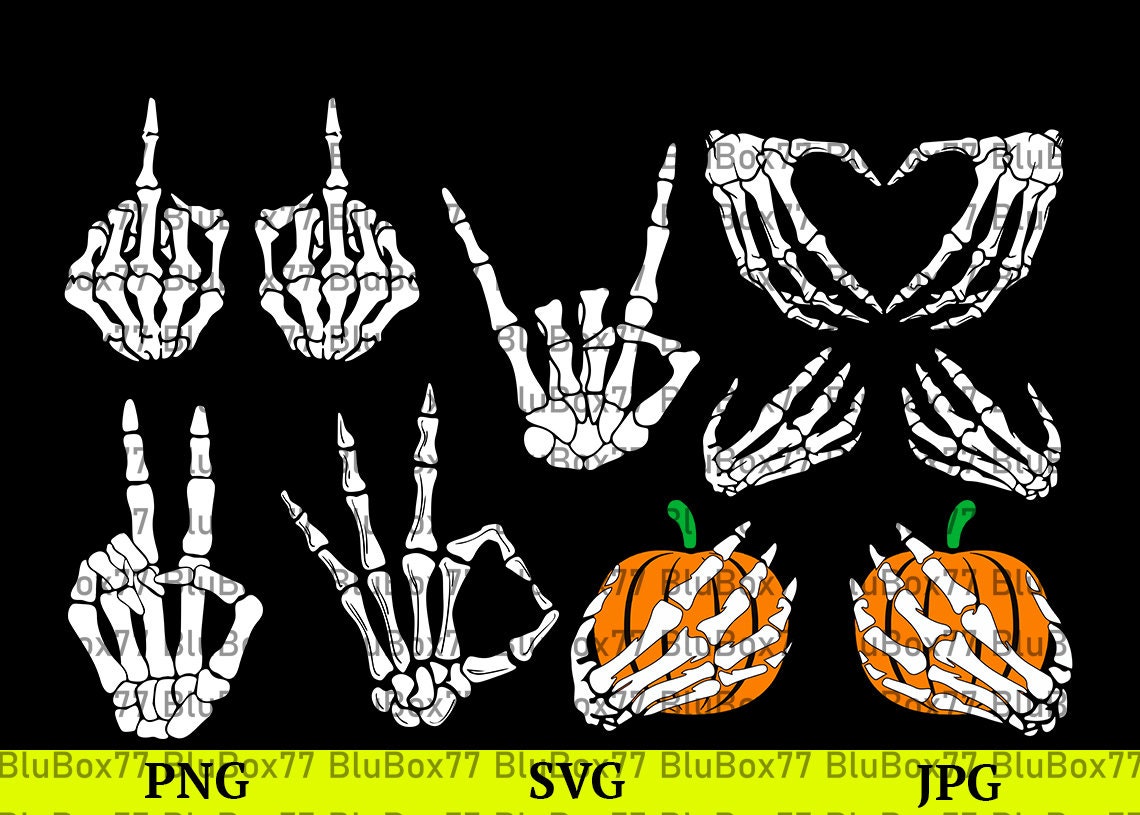 Skeleton Hands Svg Skeleton Svg Skull Skeleton Hand | Etsy