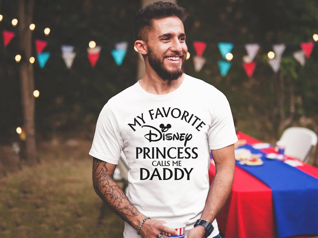 My Favorite Disney Princess Calls Me Daddy Shirt, New Dad Gift, Dad and Daughter Matching Shirt ...