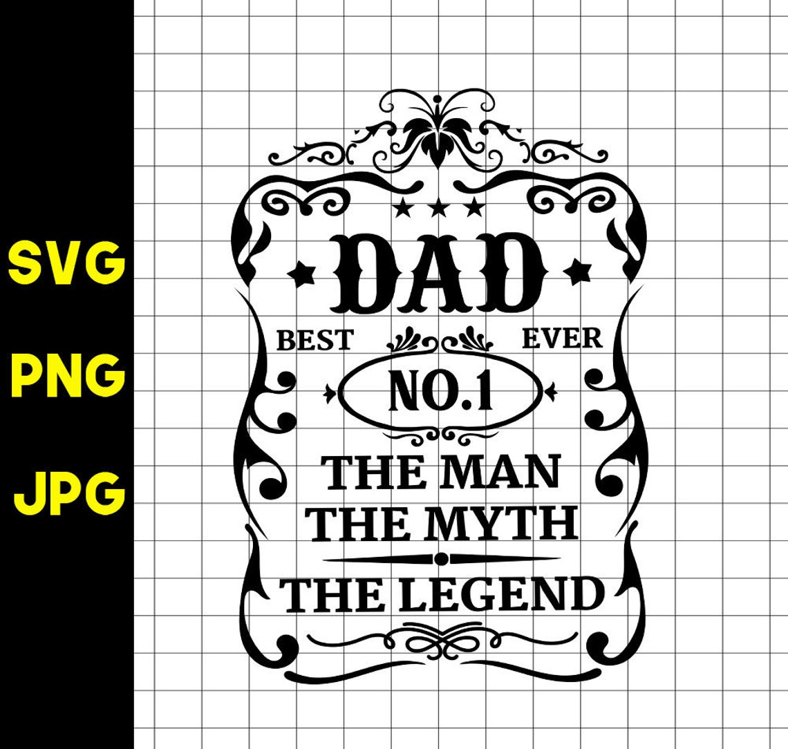 Fathers Day Svg Dad the Man the Myth the Legend Svg Dad Svg - Etsy