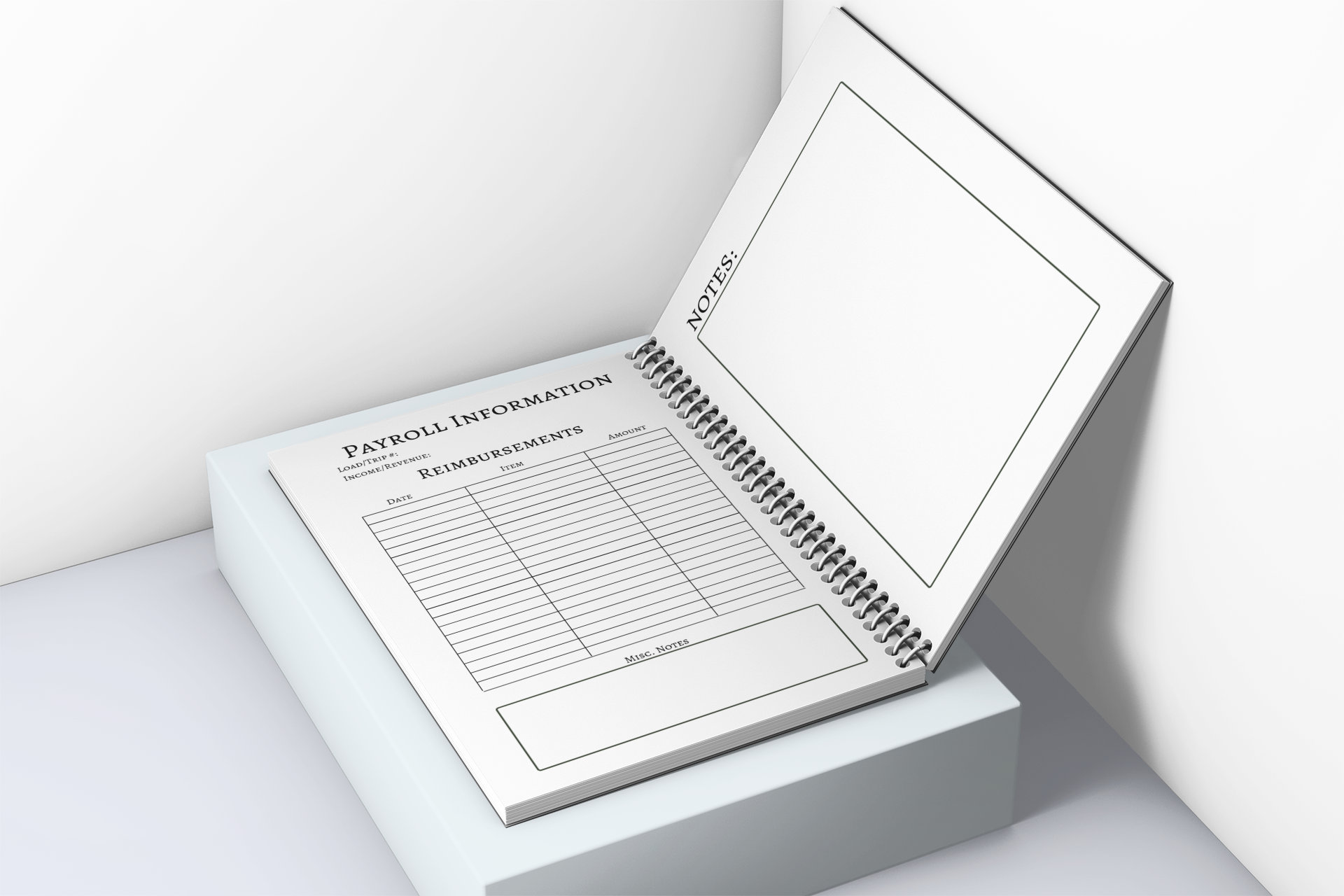 6x9 Trucker's Load Journal Notebook Monthly Trucking Dispatch Logbook ...