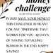 MONEY CHALLENGE!!!! Pdf Printable Save 1300 in 42 DAYS - Etsy