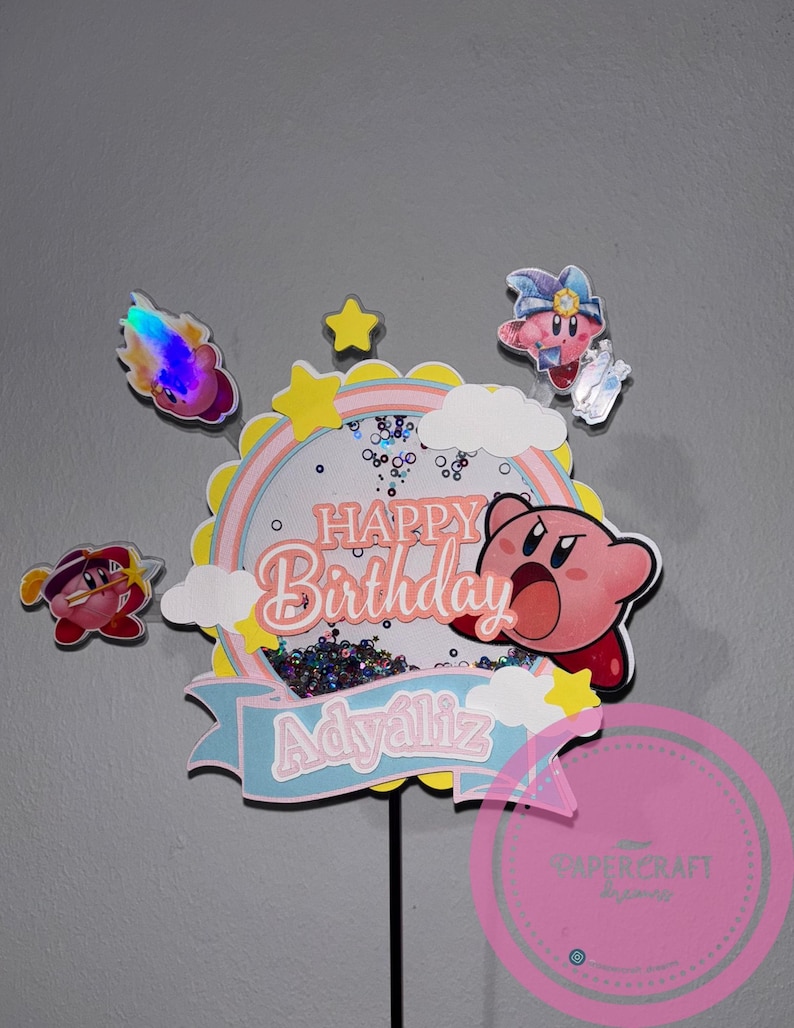 Kirby Cake Topper / Personalized - Etsy