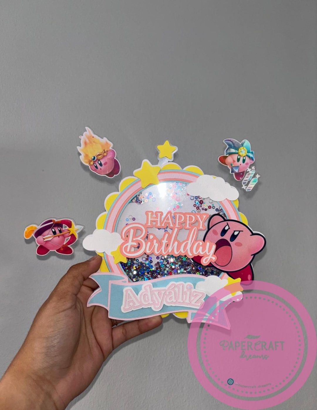 Kirby Cake Topper / Personalized - Etsy
