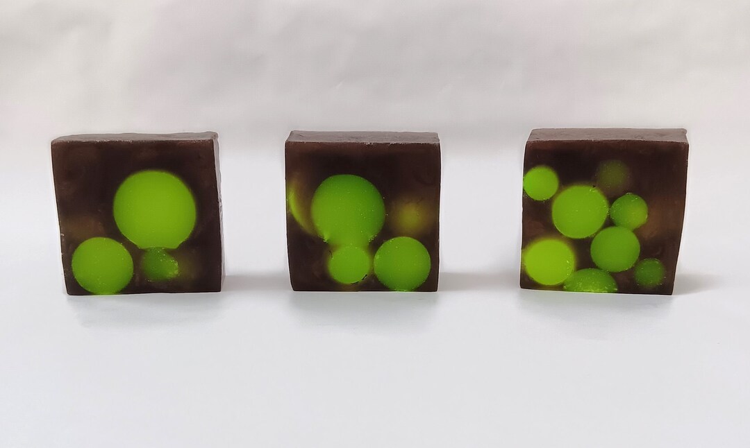 Vegan Cola Cubes Soap Bar With Neon Soap Embeds - Etsy