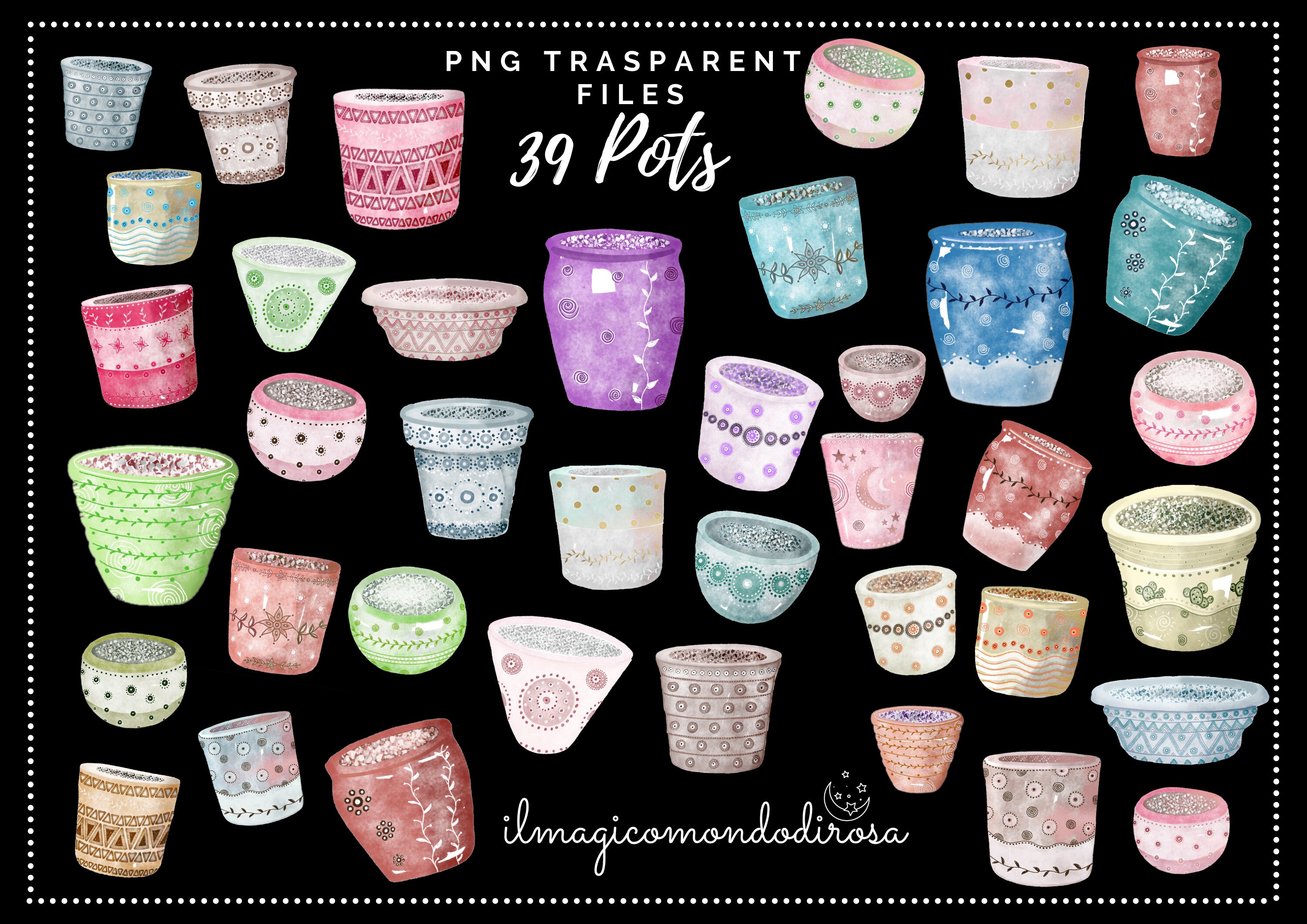 77 Watercolor Cactus Clipart, Build Your Own Cactus, Downloadable ...