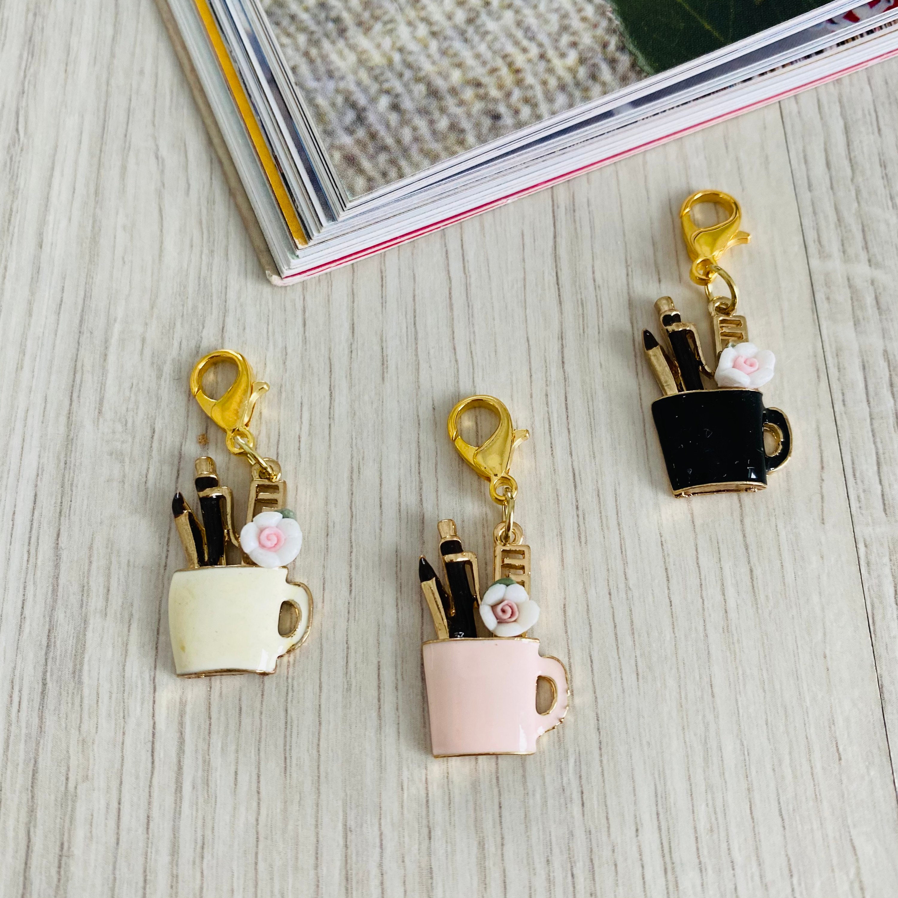 Stationary cup progress markers choice of 3 or set of 3 | Etsy