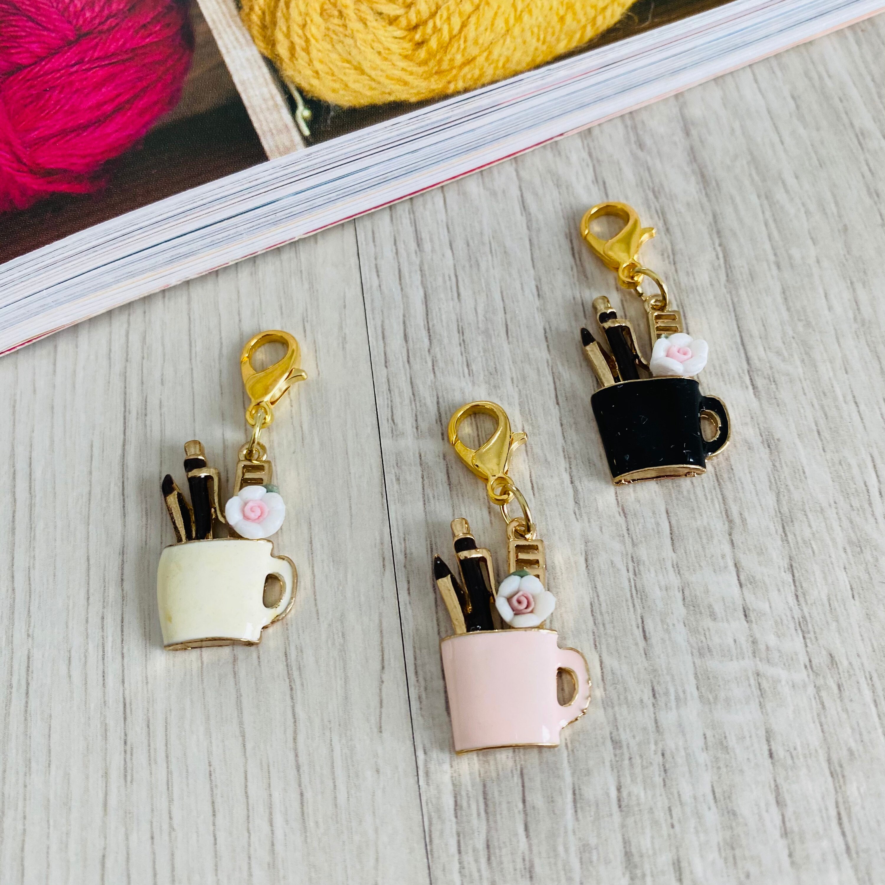 Stationary cup progress markers choice of 3 or set of 3 | Etsy