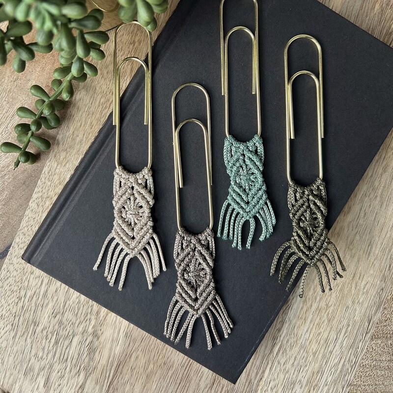Macrame Bookmarks - Etsy