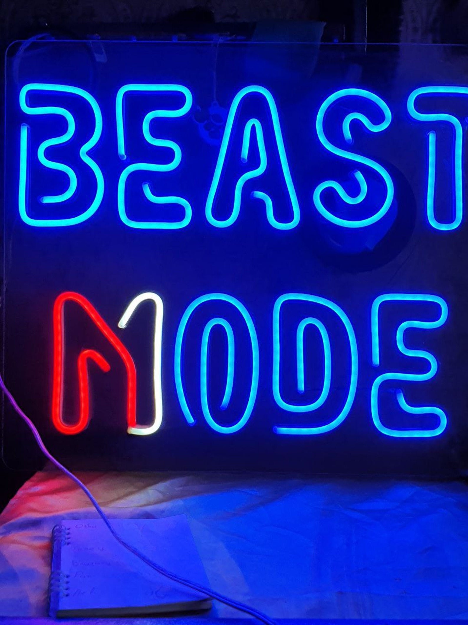 Beast Mode Neon Sign Custom Interior Sign Moden Neon Sign Wall | Etsy