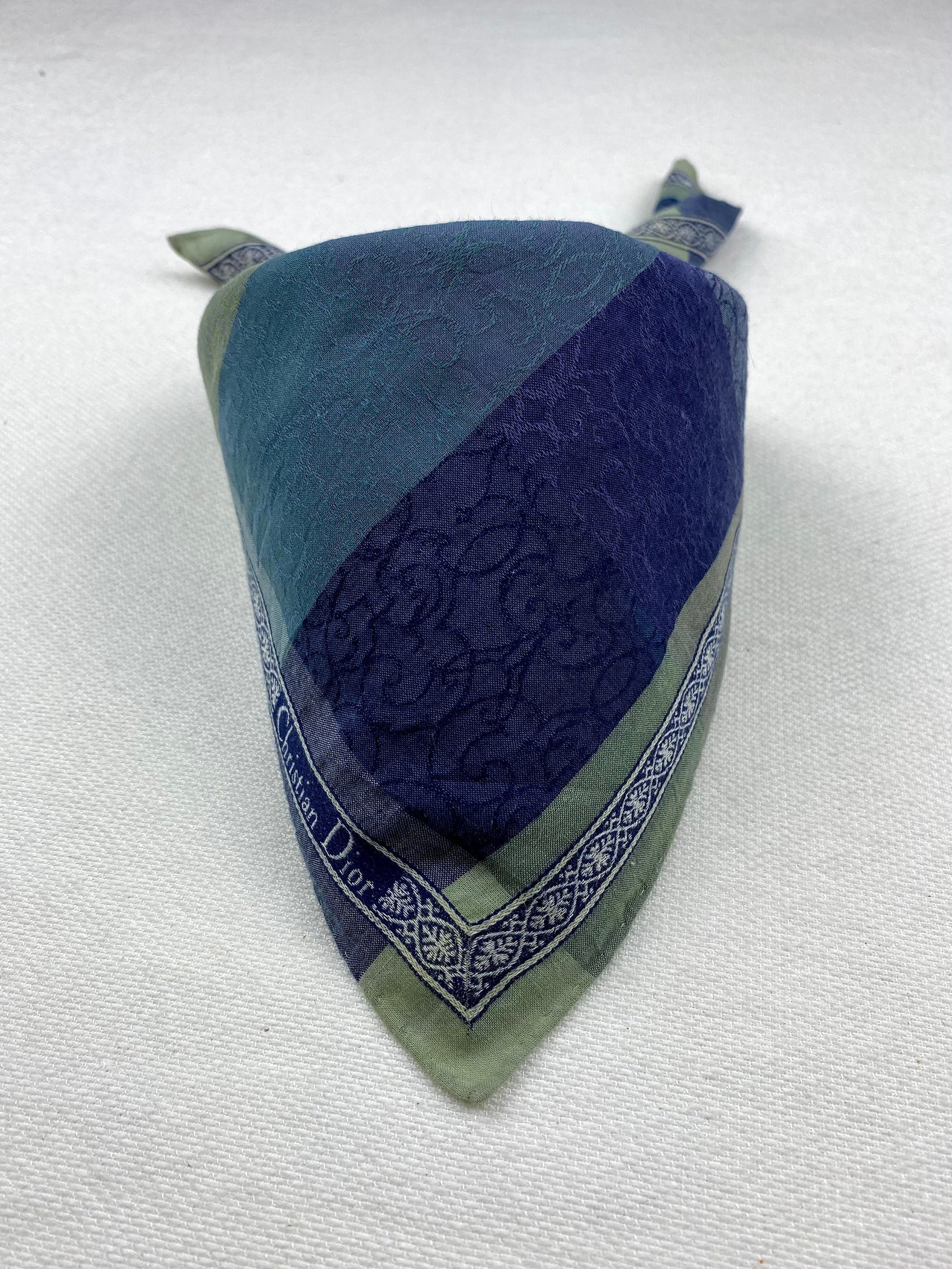 CHRISTIAN DIOR Bandana pañuelo cuello clásico diseño auténtico - Etsy ...