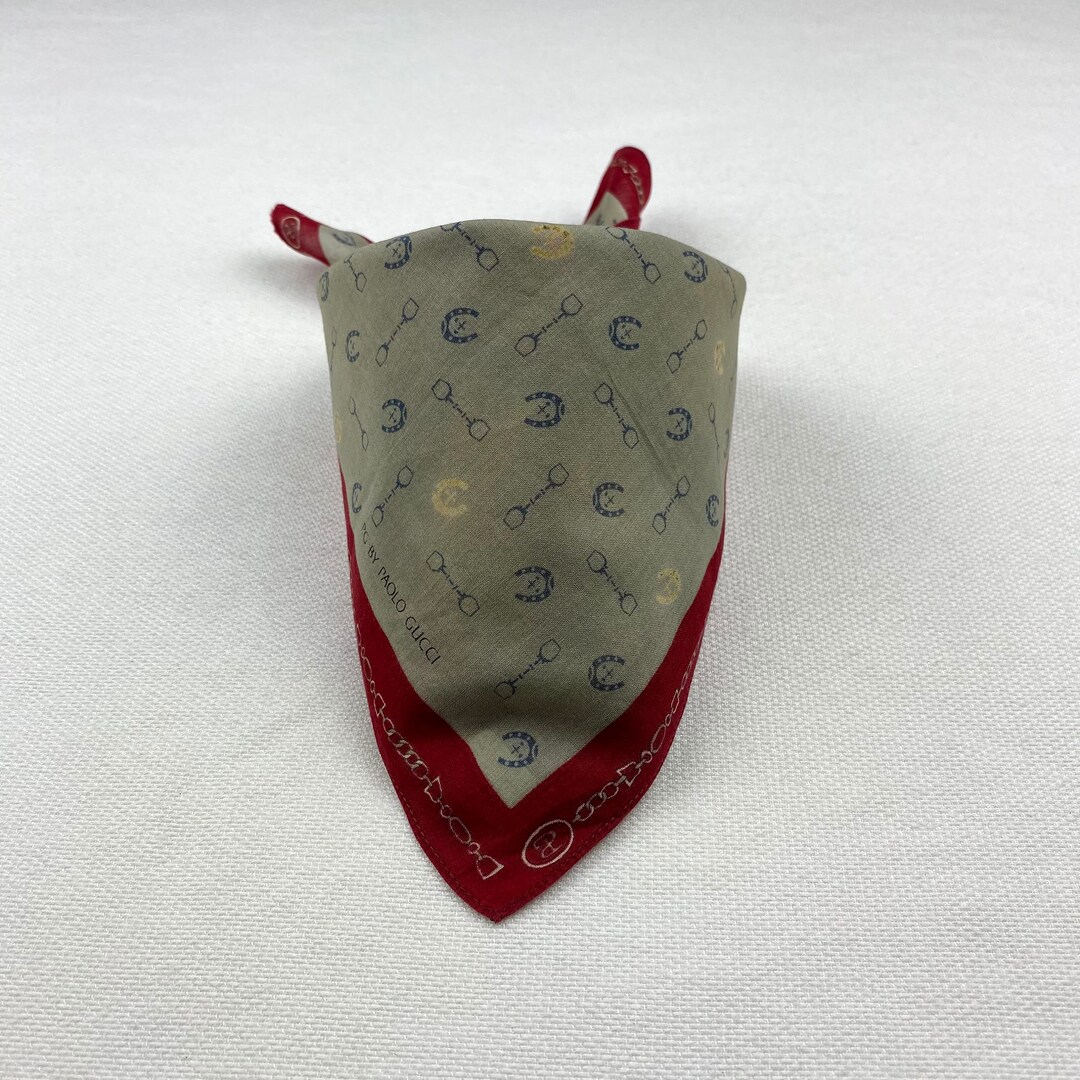 PAOLO GUCCI Bandana Handkerchief Neckerchief Neckwear Scarf Classic ...