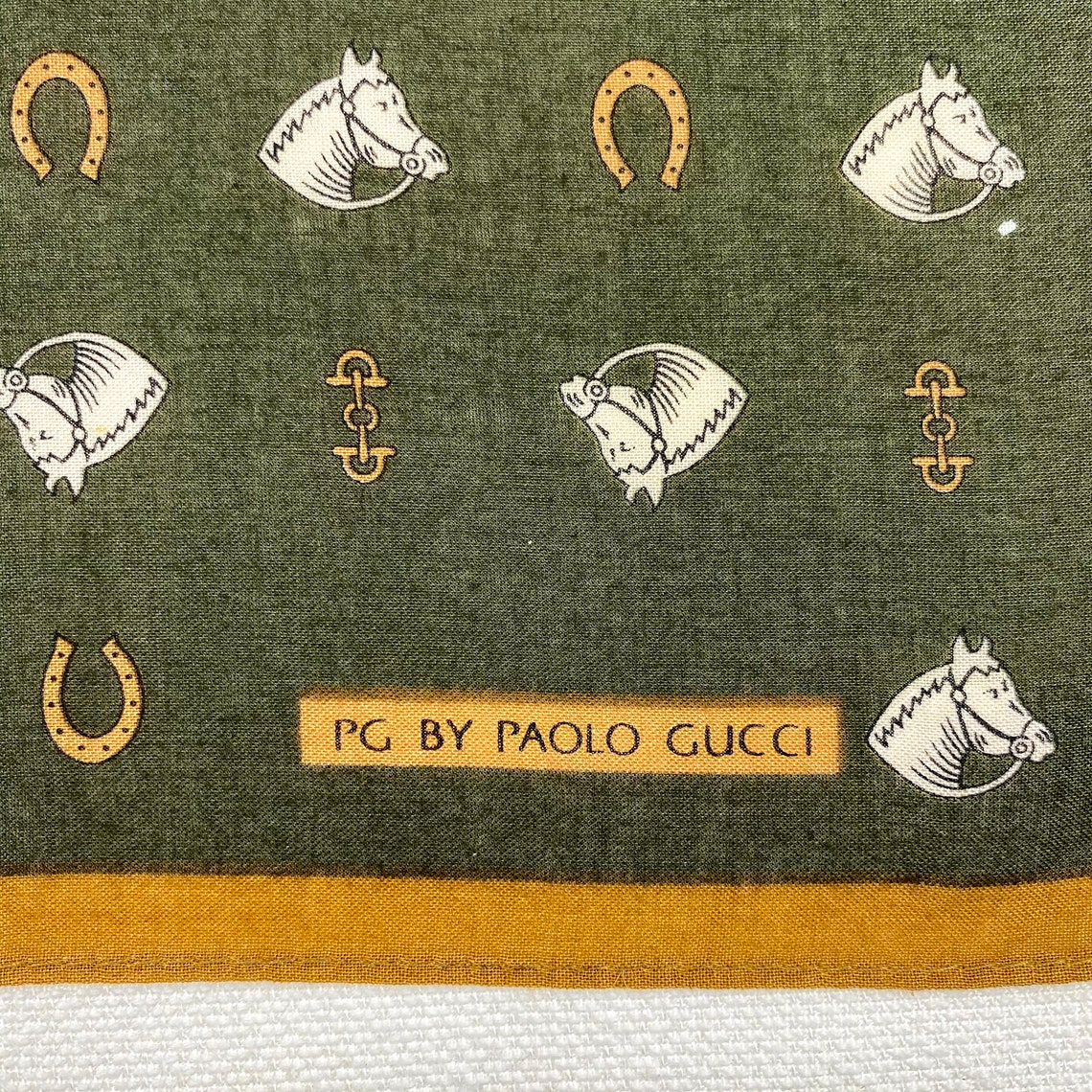 PAOLO GUCCI Bandana Handkerchief Neckerchief Neckwear Scarf Classic ...