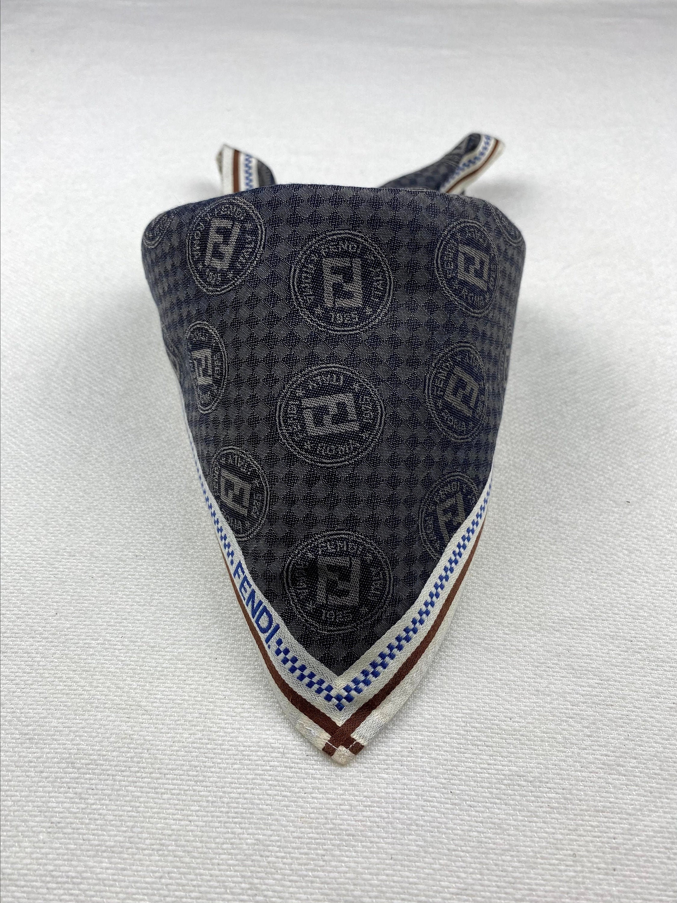 FENDI Bandana pañuelo cuello pañuelo bufanda clásico vintage diseño de ...
