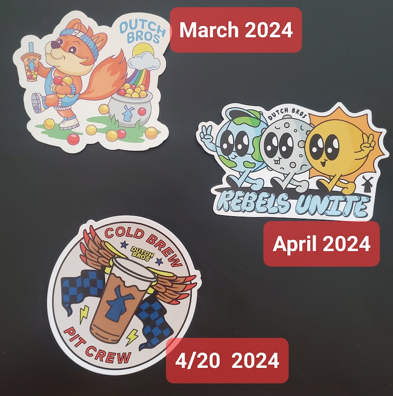 Dutch Bros Stickers 2024 - Etsy