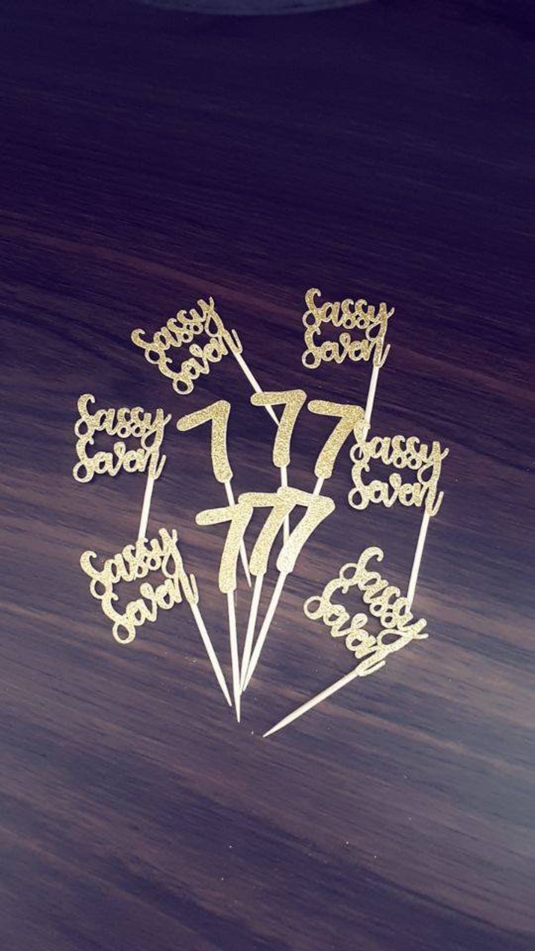 Sassy Seven Cupcake Toppers 8 - Etsy