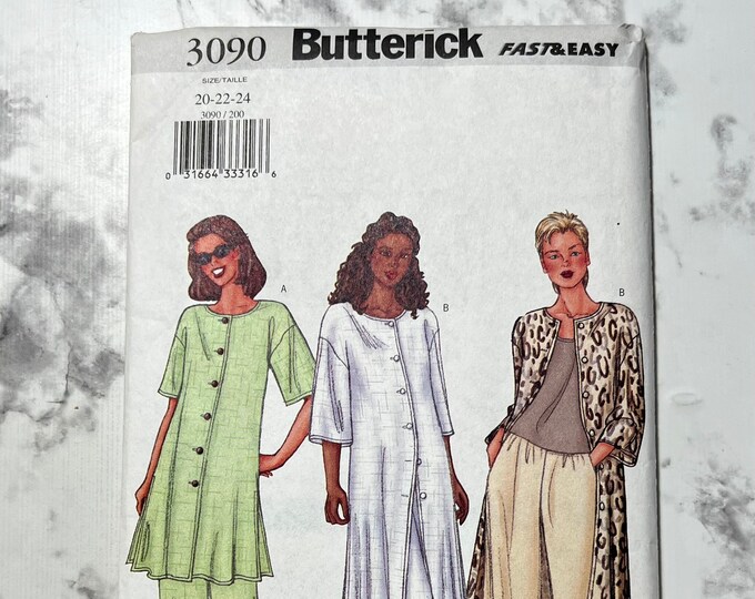 Early 2000s Fast and Easy Misses Tunic and Pants Pattern, Loose Fitting ...