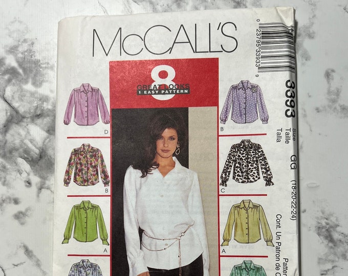 Early 2000s 8 Great Looks, 1 Easy Pattern, Misses Shirts Pattern, Long ...