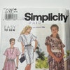 80s Very Easy Misses Dress Pattern, Loose Fitting Dress With Patch ...