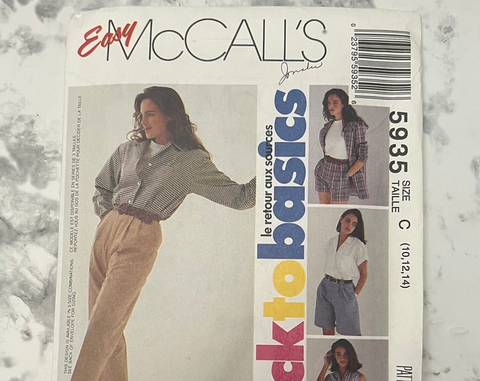 90s Easy Misses Skirt, Pants, and Shorts Pattern, Back to Basics ...