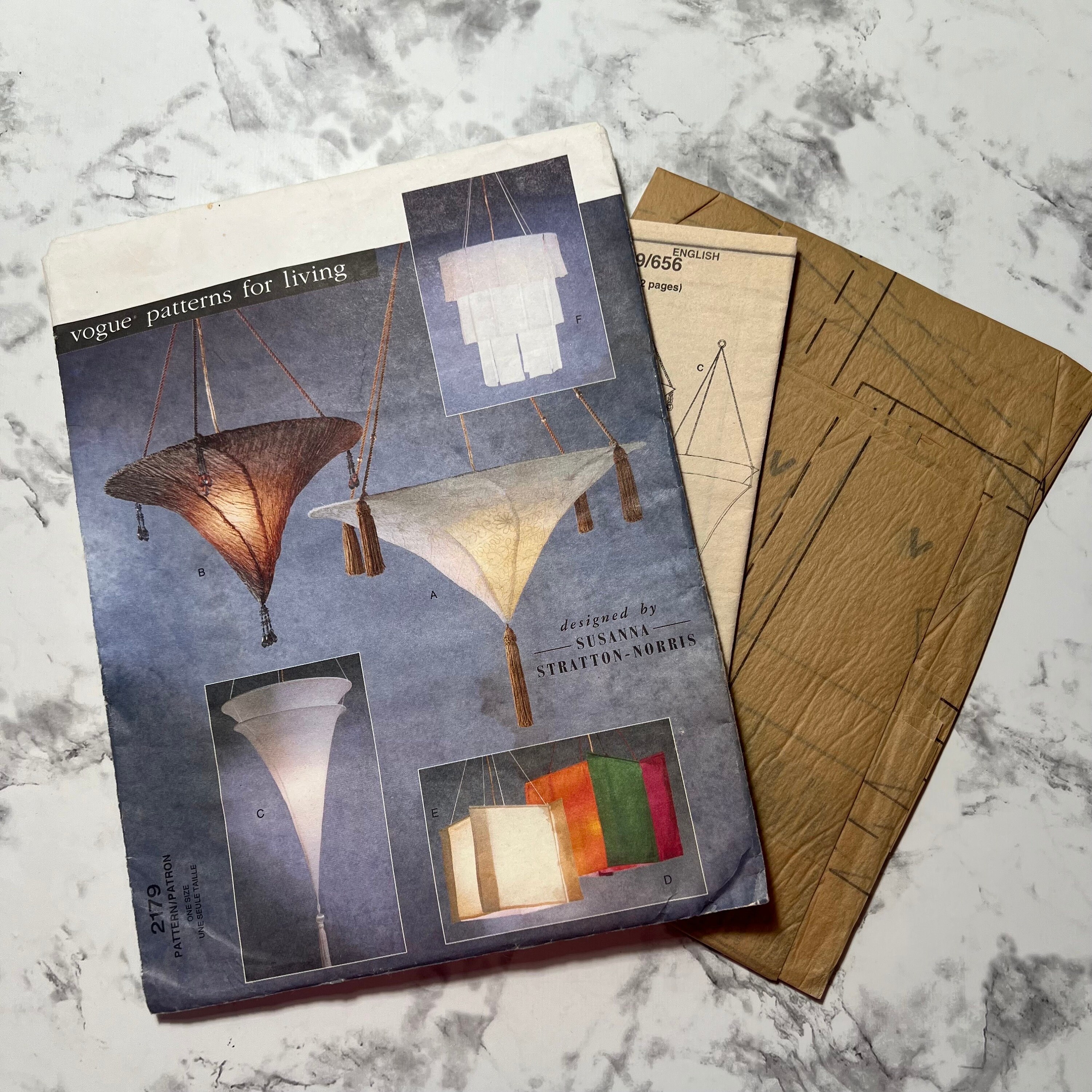 90s Vogue Patterns for Living Hanging Lamps Pattern by Susanna Stratton ...